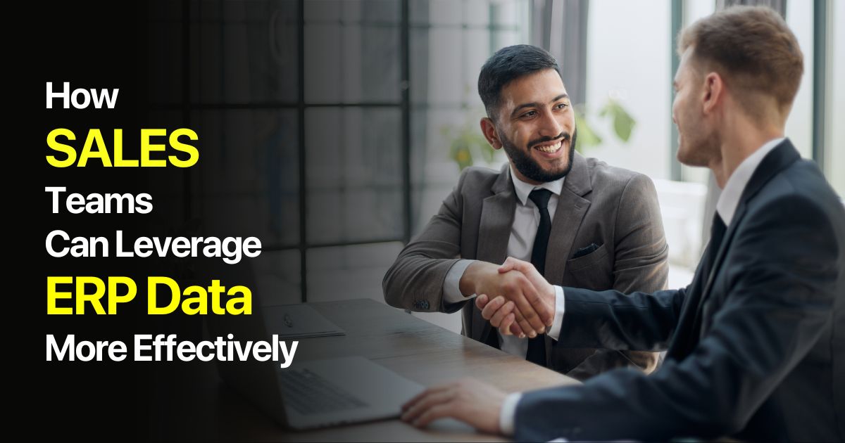 How Sales Teams Can Leverage ERP Data More Effectively